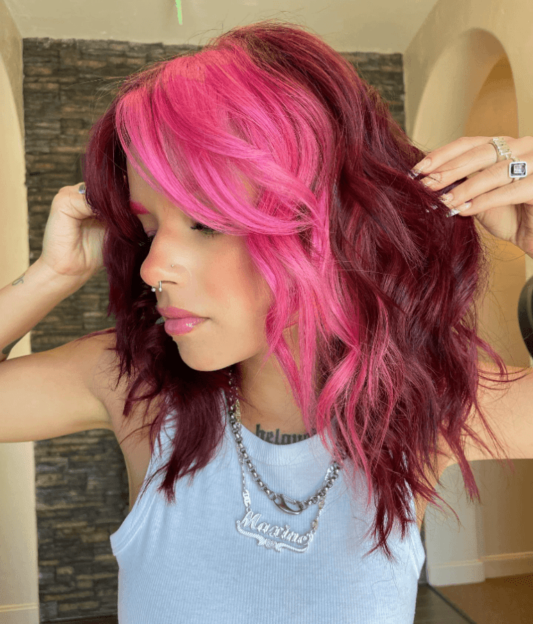 40 Vibrant Pink And Red Hair Ideas To Stand Out
