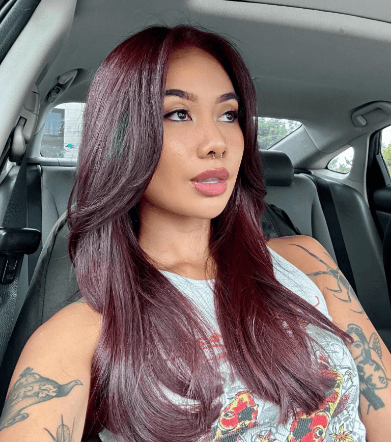 33 Rich Dark Cherry Cola Hair Color Inspiration