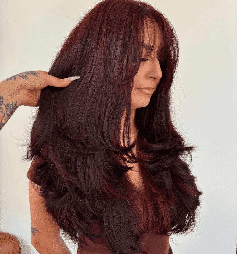 33 Rich Dark Cherry Cola Hair Color Inspiration